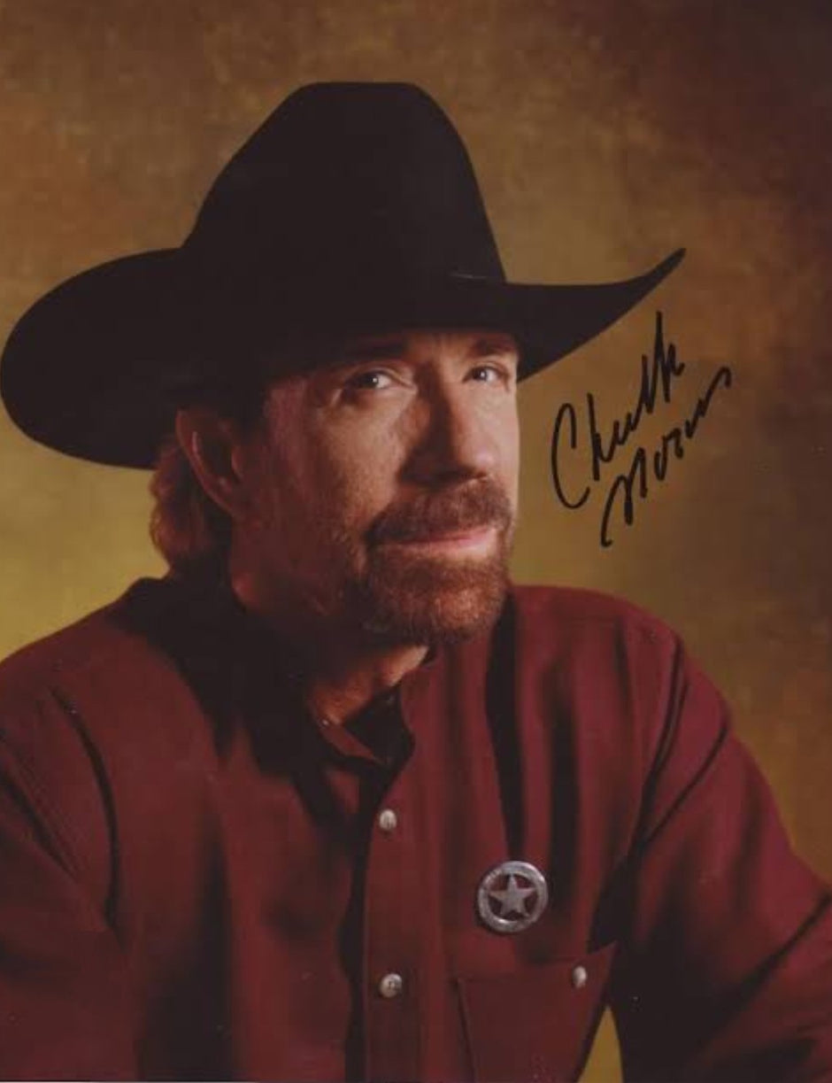 Shop CHUCK NORRIS Signed Photos and Autographs $99 at Boston Memorabilia