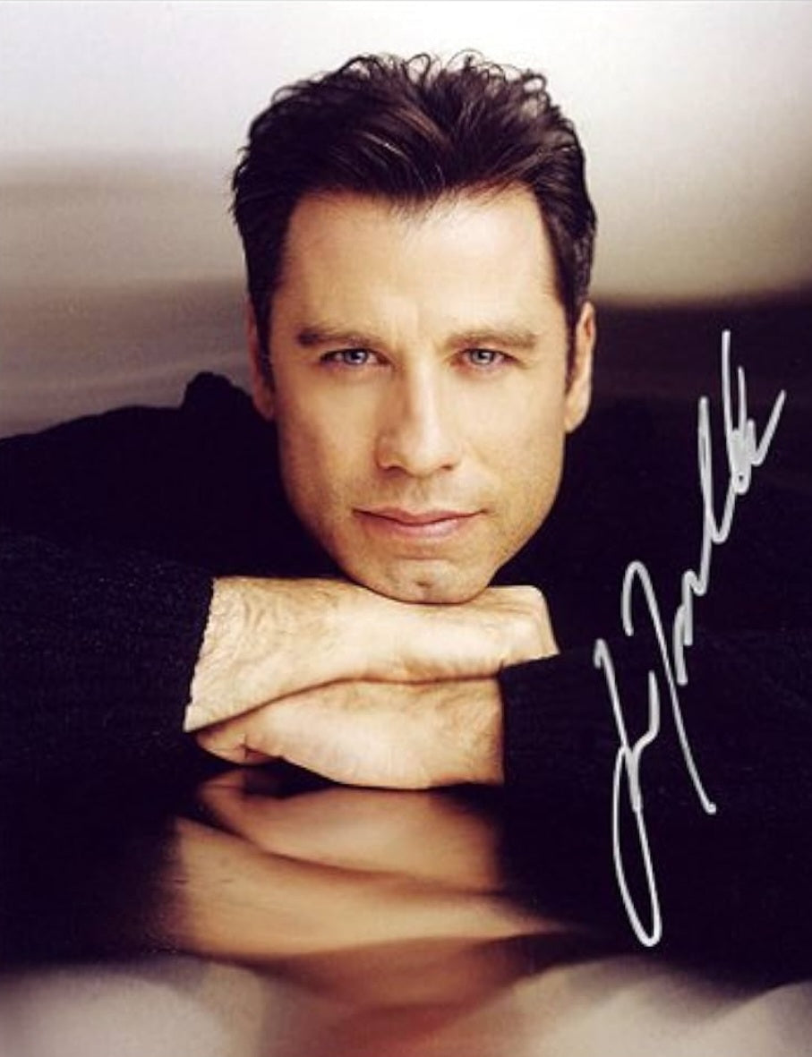 JOHN TRAVOLTA signed autographed photo black and silver COA hologram ...