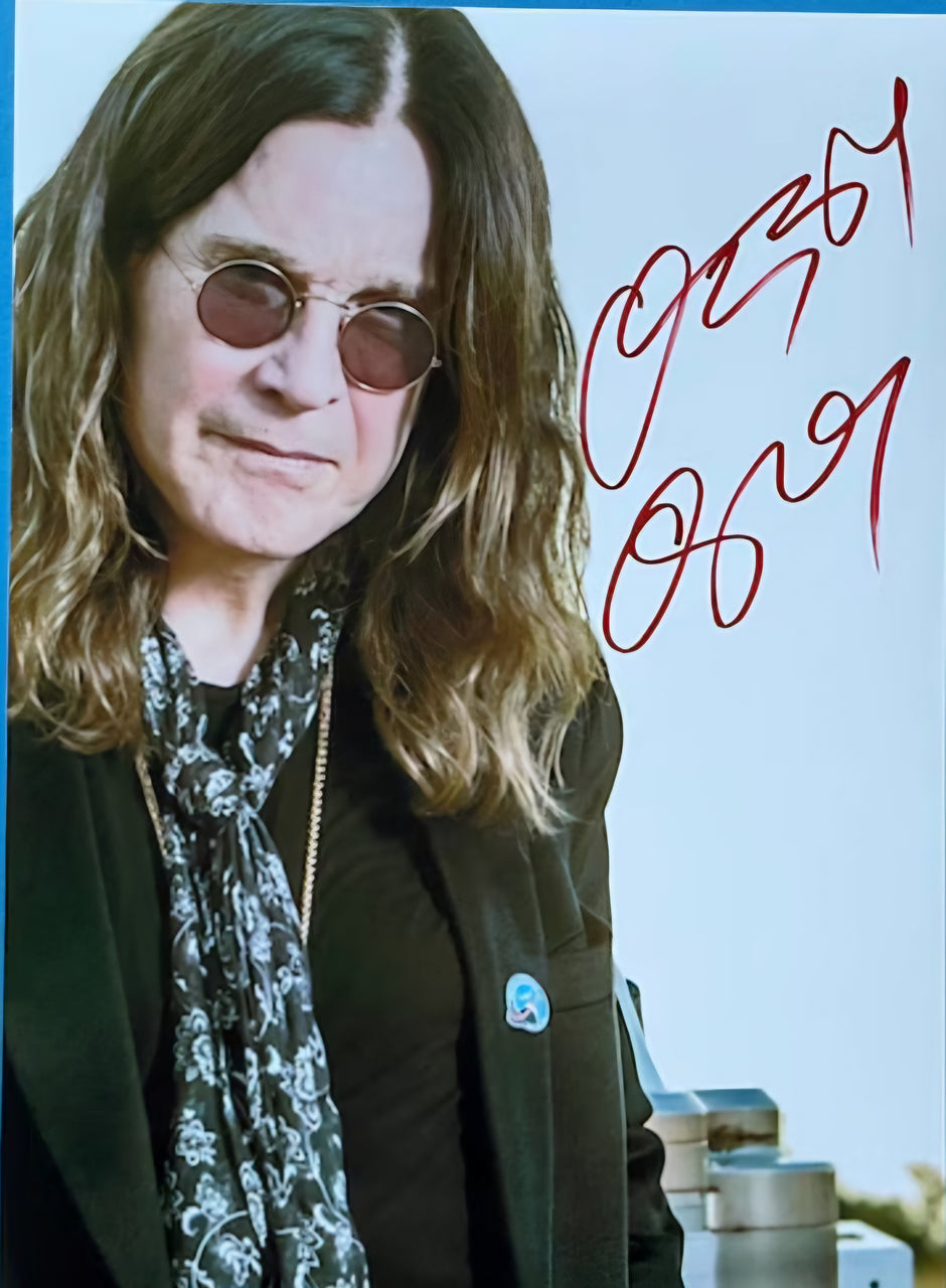 Shop OZZY OSBOURNE Signed Photos and Autographs at Boston Memorabilia