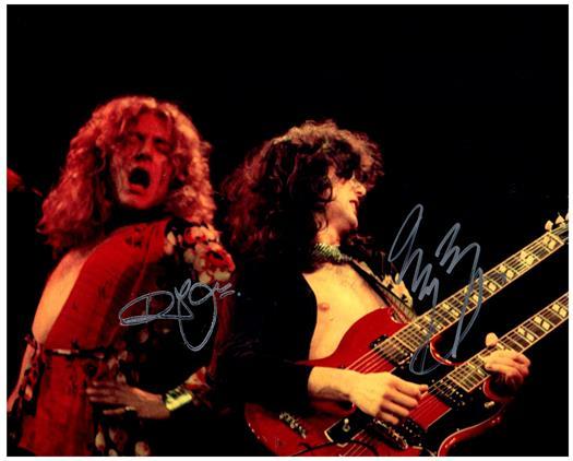 LED ZEPPELIN signed autographed photo COA Hologram... – Boston Memorabilia