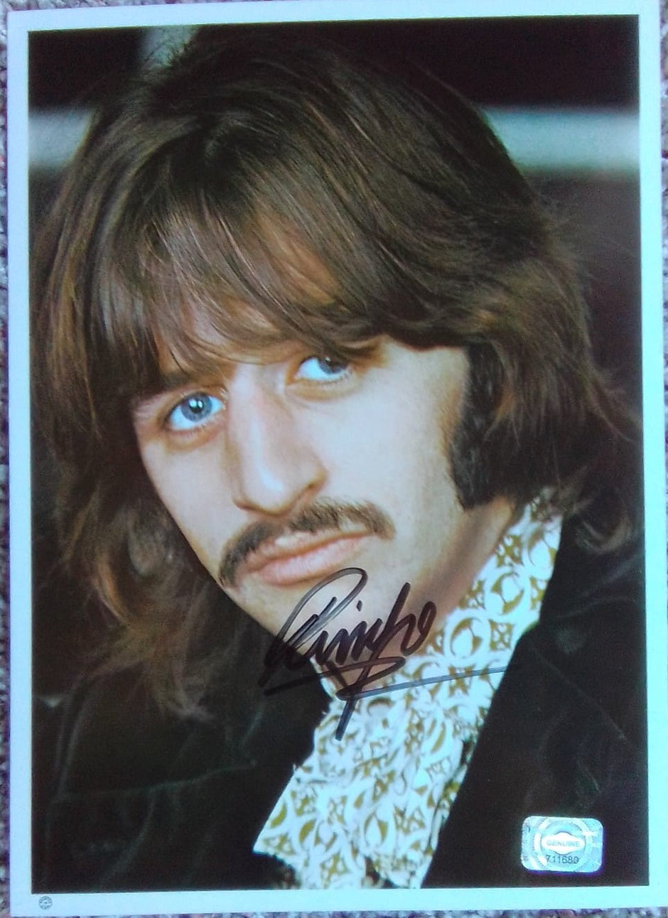 Shop RINGO STARR Signed Photos and Autographs $325 at Boston Memorabilia